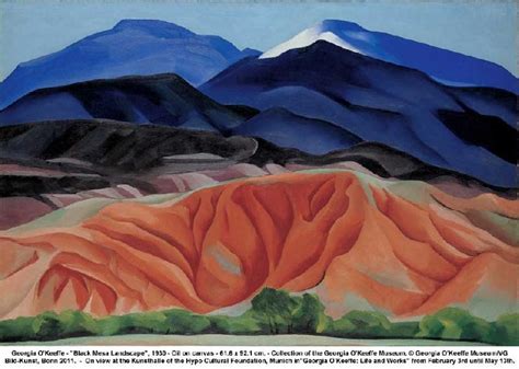 Georgia Okeeffe Black Mesa Landscape New Mexico Out Back Of Marie