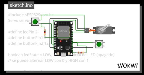Servo Boton Deber 3 Wokwi Esp32 Stm32 Arduino Simulator