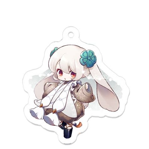 しろうさぎ アクリルキーホルダー やまごや Booth