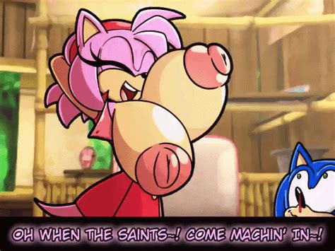 Rule 34 Amy Rose Amy Rose Boom Animated Animation Big Breasts