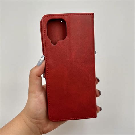 کیف گوشی Galaxy A12 Galaxy M12 سامسونگ چرمی مدل جاکارتی مگنت دار لوکس