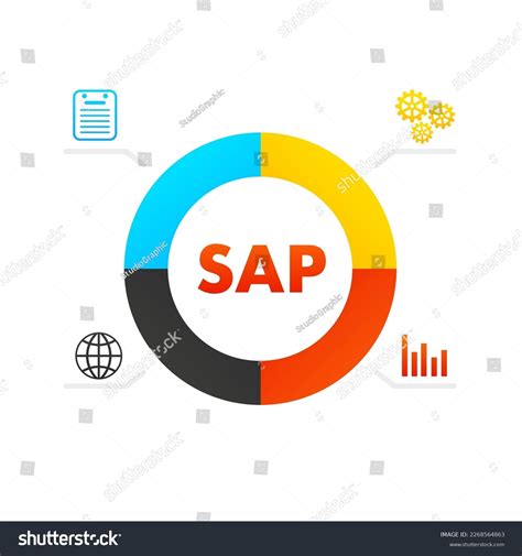 Sap Business Process Automation Software Different Stock Vector Royalty Free 2268564863