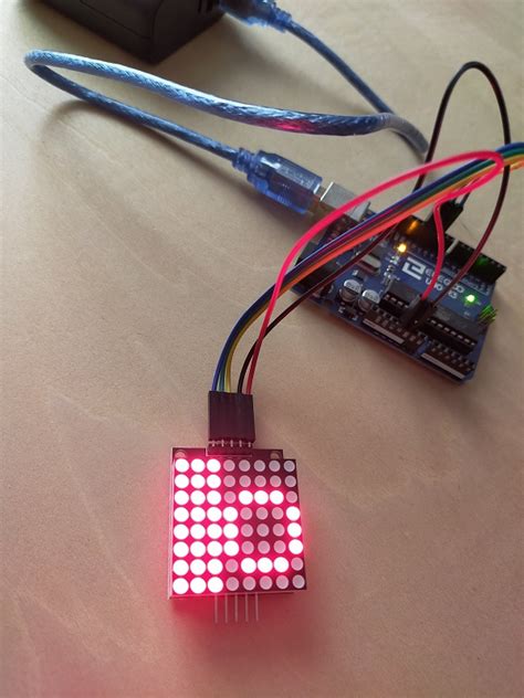ドットマトリクスledをarduinoで動かす②チュートリアル通りに動かす Sozoro Lab