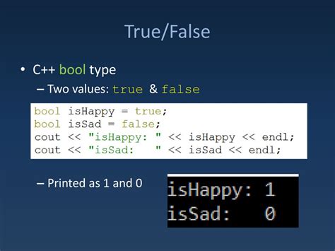 Bools And Ifs Ppt Download