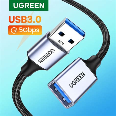 Ugreen Cable Extension Usb Extender Usb Male To Female Gbps Data Transfer Meter