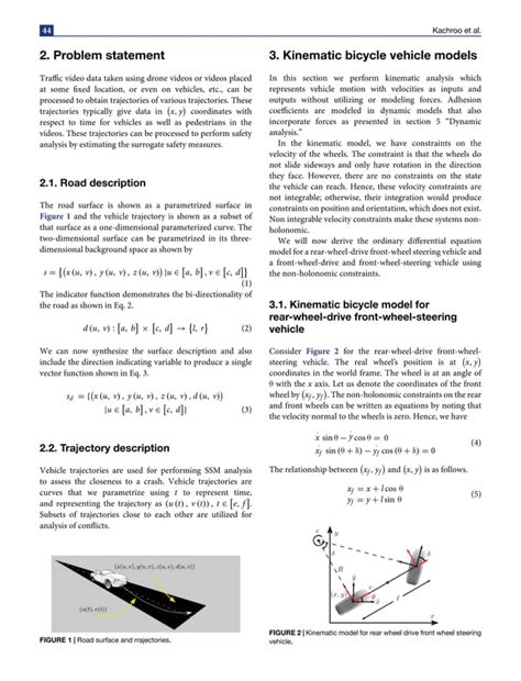 Surrogate Safety Measures Using Bicycle Vehicle Models Pdf Physics