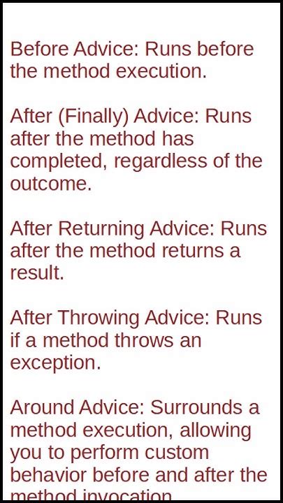 13 Types Of Advice In Spring Aop Youtube