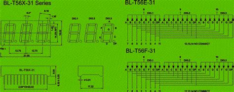 0 56 Inch Three Digit Seven Segment Led Display Ultra Green LED Diode And LED Display