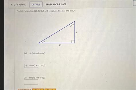 Solved Find sin α and cos ϕ tan α and cot ϕ and sec α Chegg com