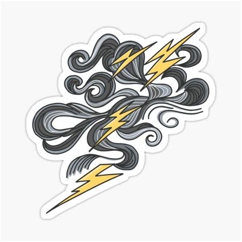 Fourth Wing Shadow Lightning Xaden Violet Sticker