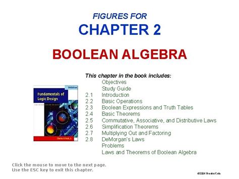 FIGURES FOR CHAPTER 2 BOOLEAN ALGEBRA This Chapter