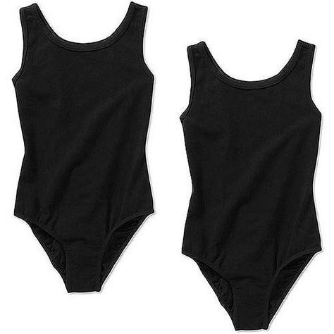Danskin Now Girls Ballet And Dance Tank Leotards With Front Liner 2 Pack