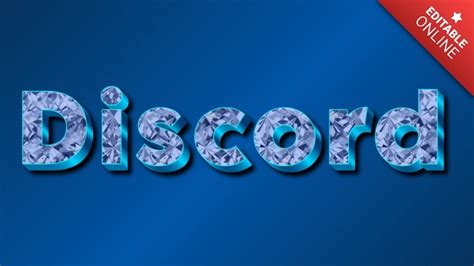 Discord Diamond Blue Font Text Effect Generator
