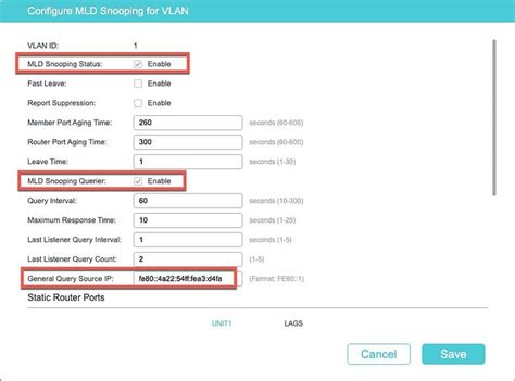 Configuring Tp Link Igmp And Mld Multicast Snooping