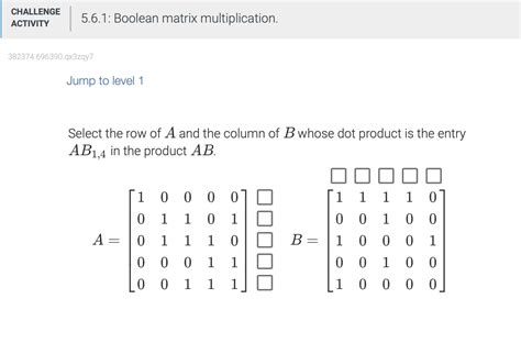 Solved Challenge Activity 561 Boolean Matrix