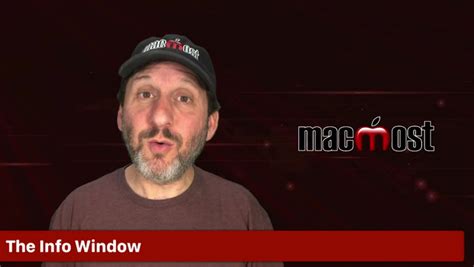 The Three Different Types Of Get Info Window In The Mac Finder Macmost 2911 Macmost