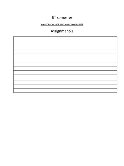 Microprocessor And Microcontroller Pdf