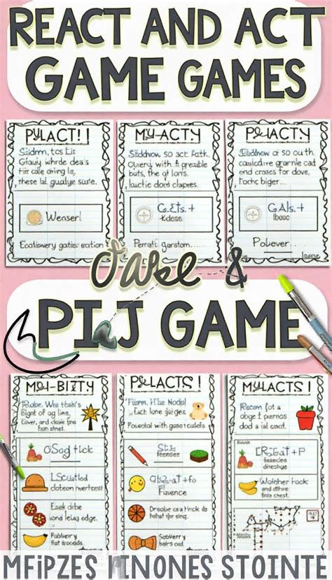 React And Act Game Ideas Fun And Interactive Games