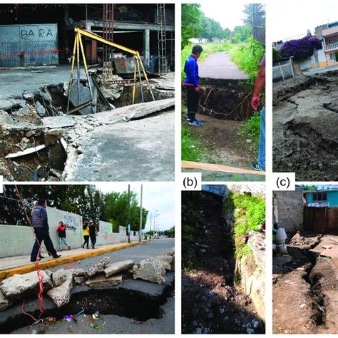 Collapse Of The Superficial Layers Of Soil In Southern Mexico City A Download Scientific