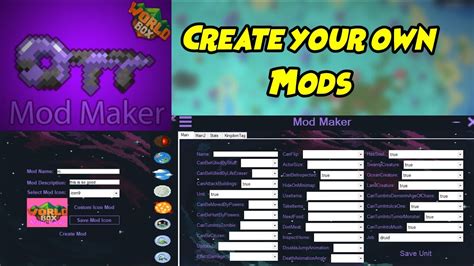 How To Create Your Own Mods For Worldbox Easy And Fast Modmaker