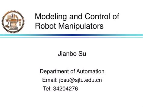 Ppt Modeling And Control Of Robot Manipulators Powerpoint Presentation Id 838717