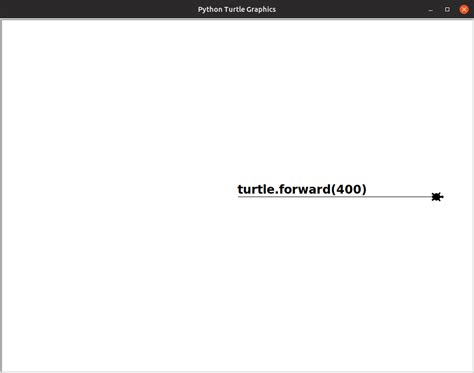 Python Turtle Graphics Turtleの前後の移動 Forward