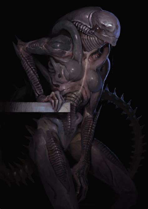 Xenomorph And Neomorph Alien And More Drawn By Oleg Bulakh Danbooru