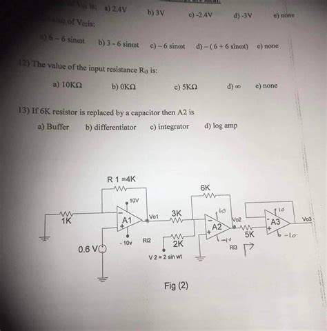 solved 14 if the peak output voltage at midband is 20 v at
