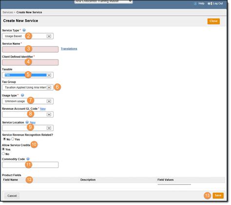 Create A Service Aria Knowledge Central