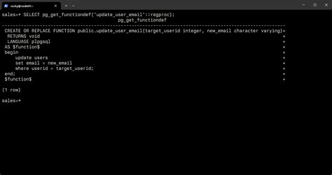 Mostrar El Codigo De Una Función En Postgresql Sql Server En Español