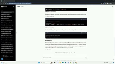 list comprehensions in python freezing jupyter notebook youtube