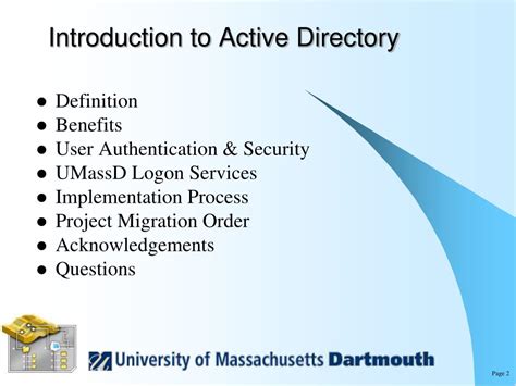 Ppt Cits Active Directory Implementation Umass Dartmouth Powerpoint Presentation Id 3988577