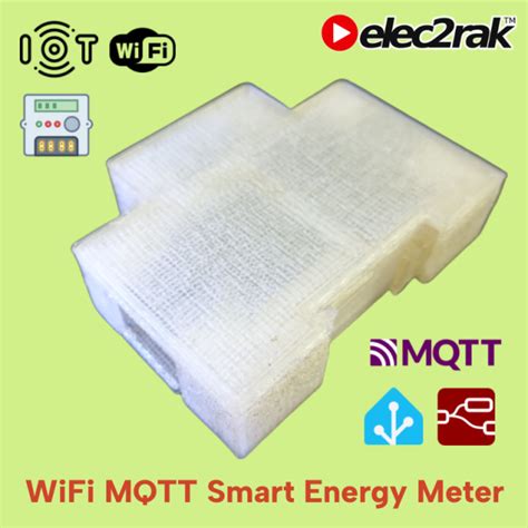 Online Real Time IoT WiFi MQTT Smart Energy Meter Din Rial