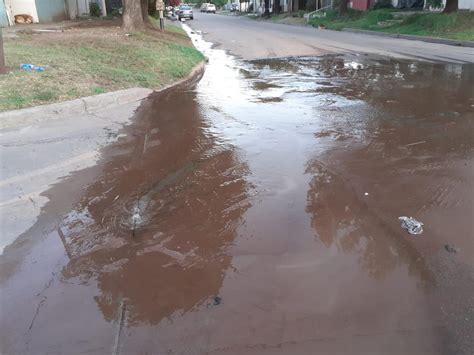 Pérdida de agua en Cavallari y Joaquín V González Diario El 9 de Julio