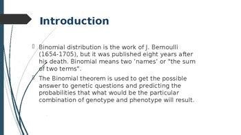 Binomial Theorem Genetics By Seek The Knowledge TPT