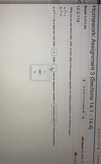 Solved What Can Be Said About SSE SSR And The Utility Of Chegg Com