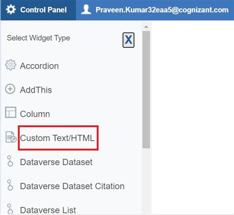 Custom Text Html Widget Openscholar Documentation