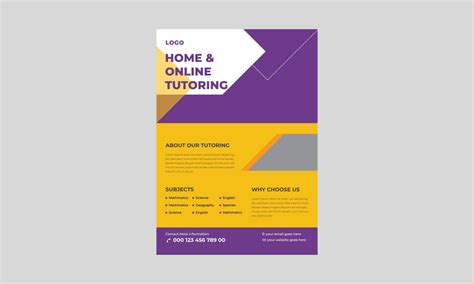 Online Study Classes Flyers Online Tutors Flyer Template Course Flyer