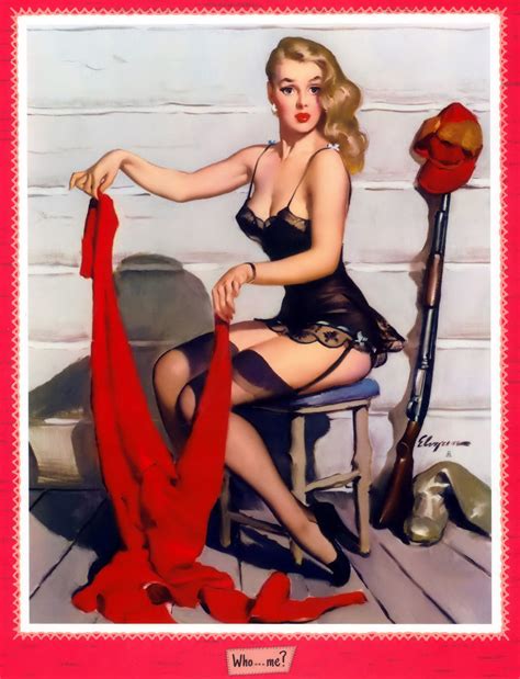 The American Pin Up Gil Elvgren Who … Me November 1952 American