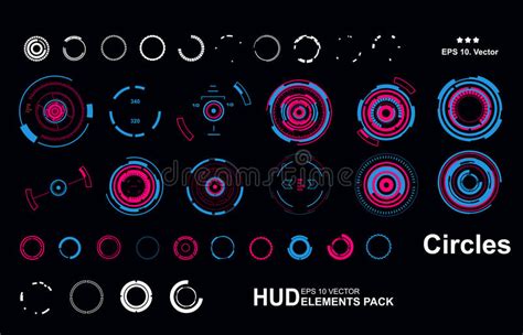 Futuristic Virtual Graphic Touch User Interface Hud Stock Vector Illustration Of Login