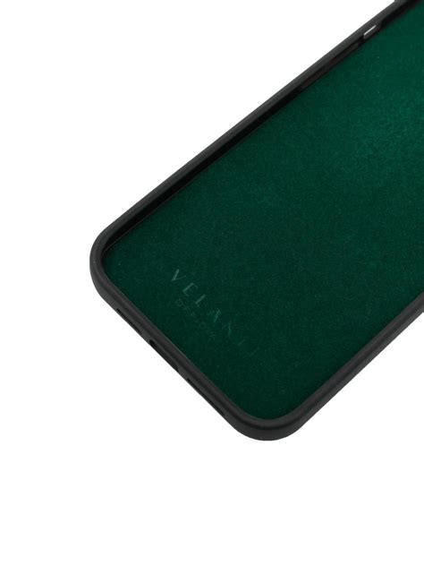 Manokhi X Velante Crocodile Effect Iphone 14 Pro Max Case In Black
