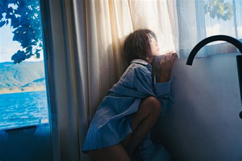 桜桃喵 蓝衬衫 微图坊