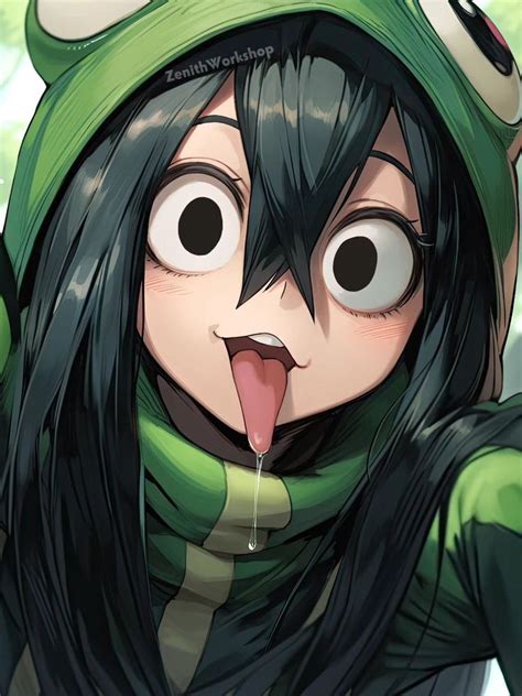 Pin On Tsuyu Asui 🐸🌊