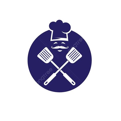 Hat Chef Logo Vector Illustration Mustache Avatar Culinary Vector Mustache Avatar Culinary