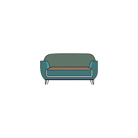 Premium Vector A Nice And Cute Sofa Vector