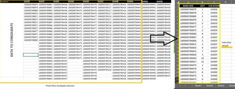 Excel Formula Or Tips For Arranging Multiple Column Into One Column