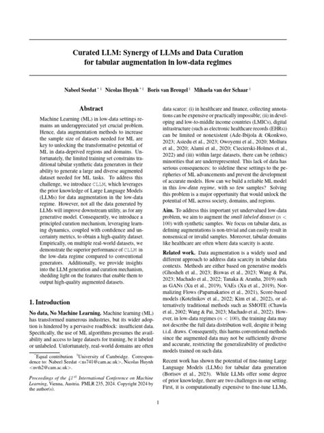 Curated Llm Synergy Of Llms And Data Curation For Tabular Augmentation