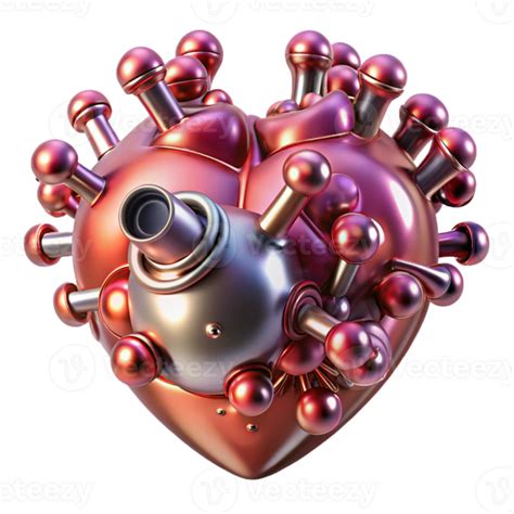 Stunning Traditional A Swarm Of Nanobots Assembling A Human Heart Metallic Sheen Microscopic