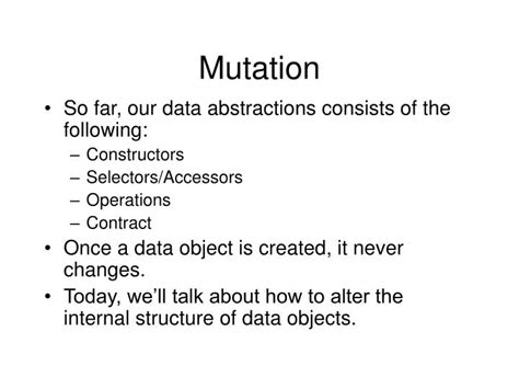 PPT Mutation PowerPoint Presentation Free Download ID 444004