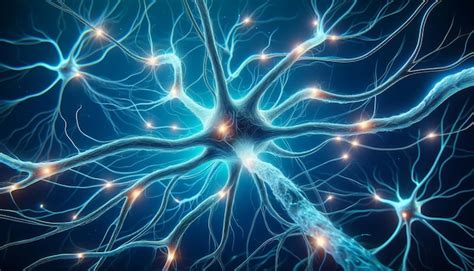 Premium Photo Synaptic Activity In The Human Brain Network Visualization